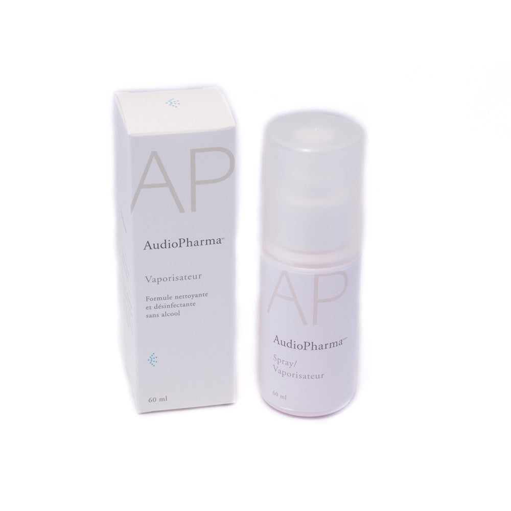 AudioPharma - Alcohol free disinfectant spray for hearing aid cleaning ...